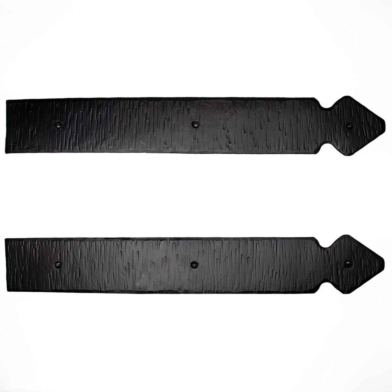 2 Pack 16 Inch Black Faux Strap Hinges - Decorative Dummy Faux Doors ...