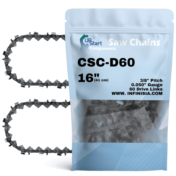 2-Pack 16-Inch Chainsaw Chain Replacement for Poulan 6900 - D60 (16", 3/8", .050", 60 Drive ...