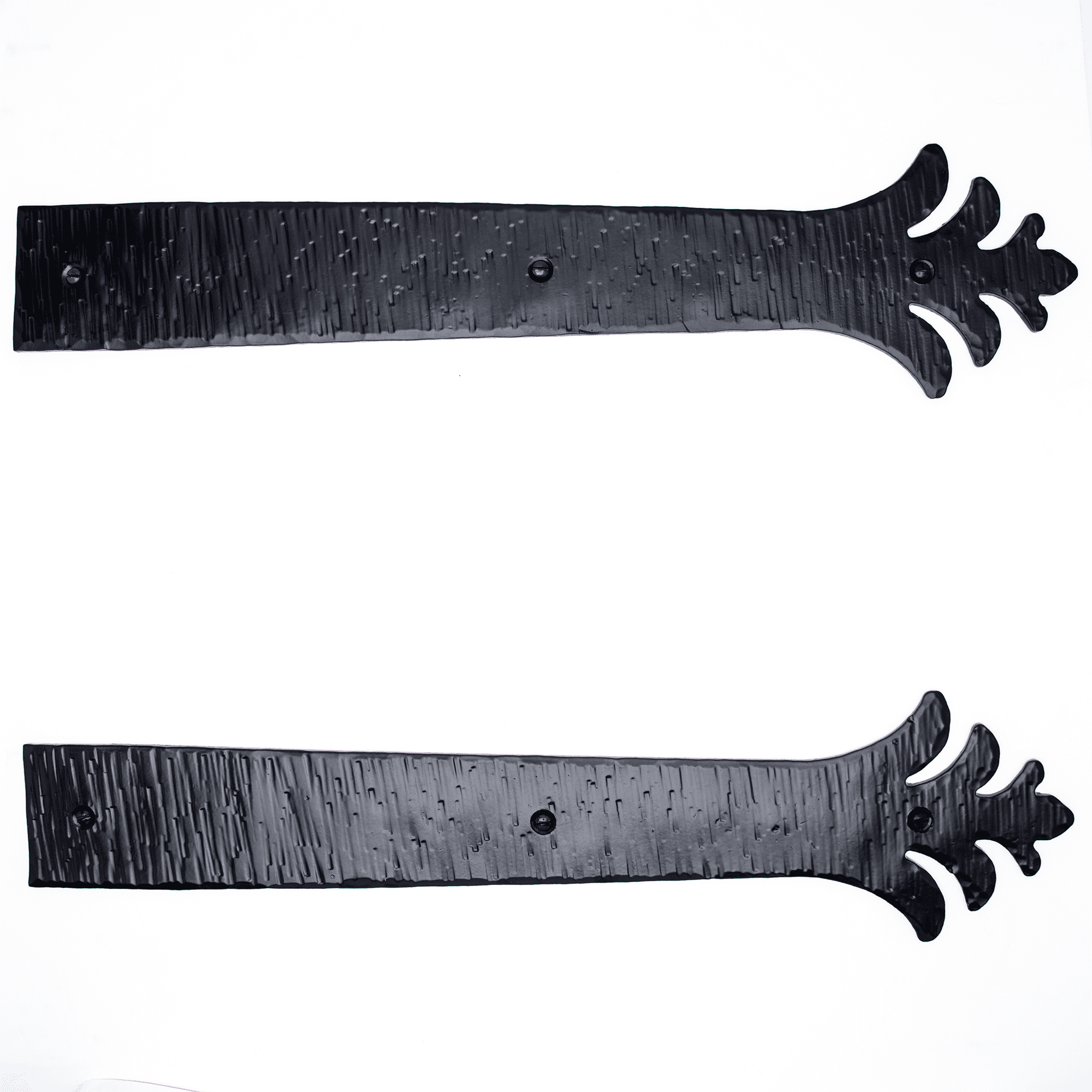 2 Pack 16 inch Faux Door Hinges Black Decorative Strap Hinge Wrought ...