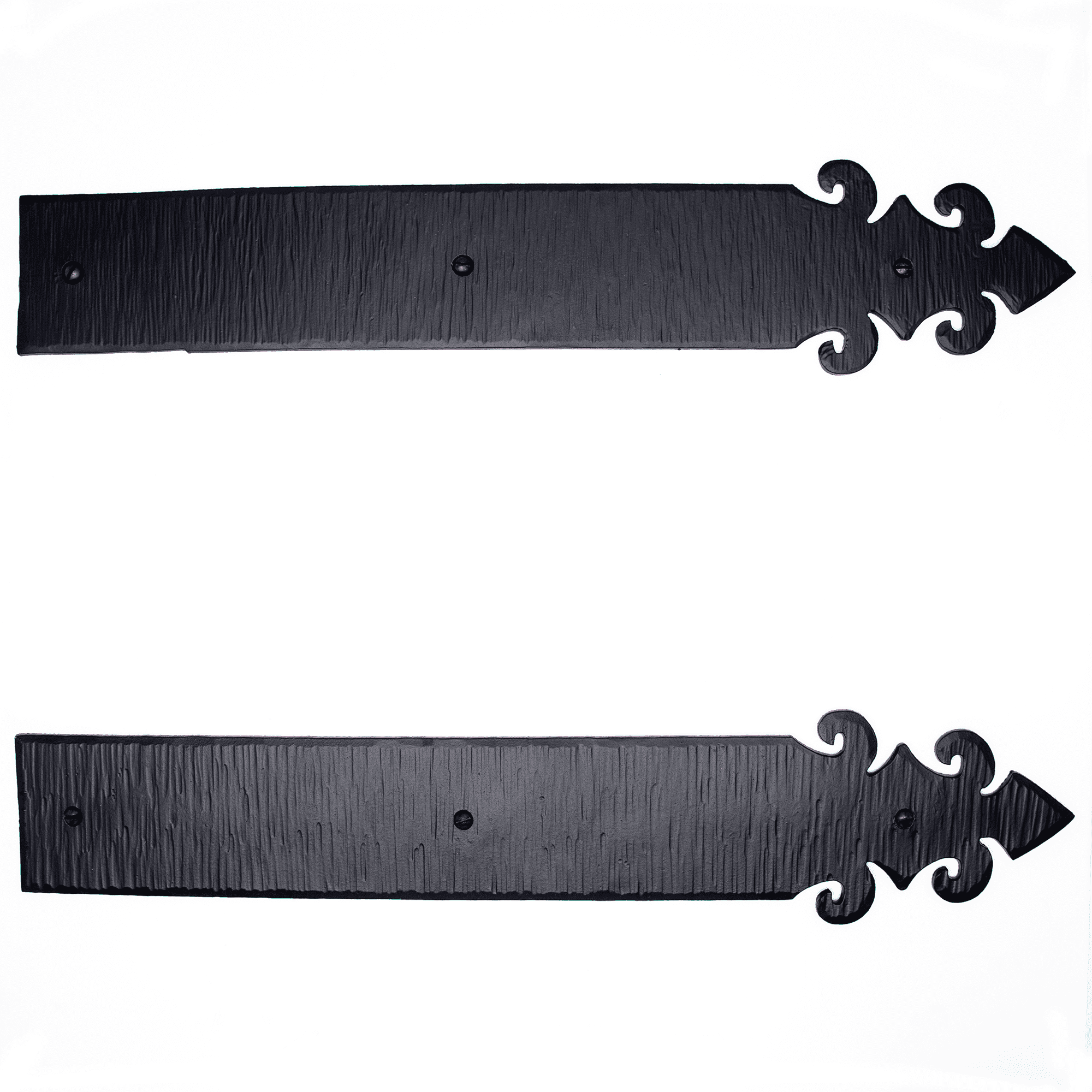 2 Pack 16 inch Faux Door Hinges Black Decorative Strap Hinge Wrought ...