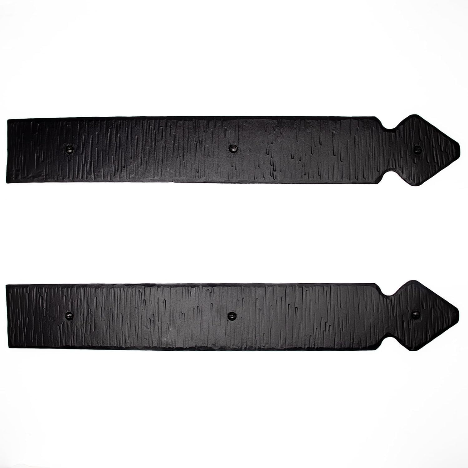 2 Pack 16 inch Faux Door Hinges Black Decorative Strap Hinge Wrought ...