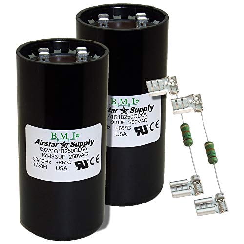 (2) Pack, 161-193 uF x 250 - /USA Start Capacitor # 092A161B250CD6A ...