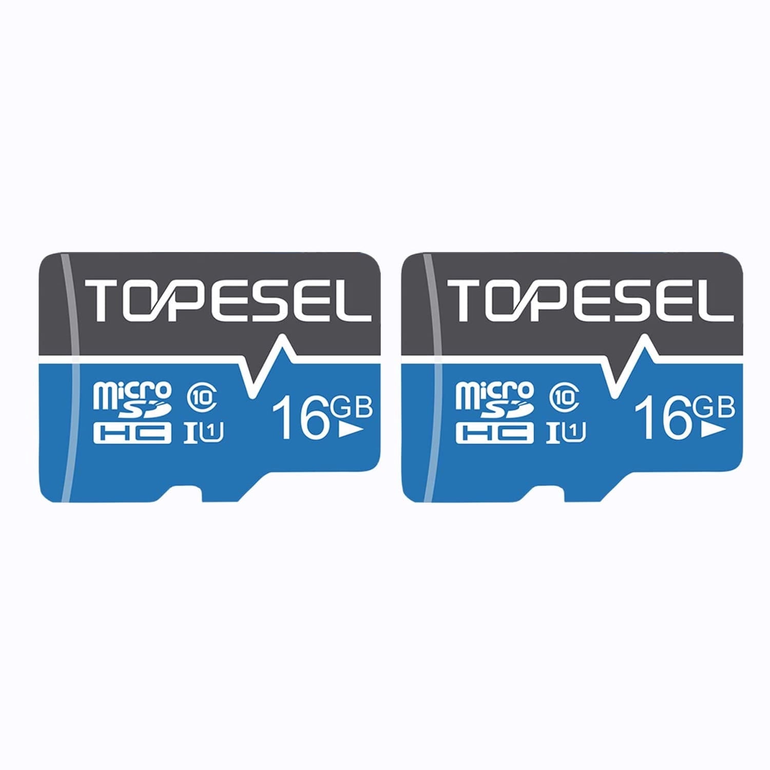 2 Pack 16Gb Micro SD Card with Adapter Topesel Class 10 UHS-I High ...