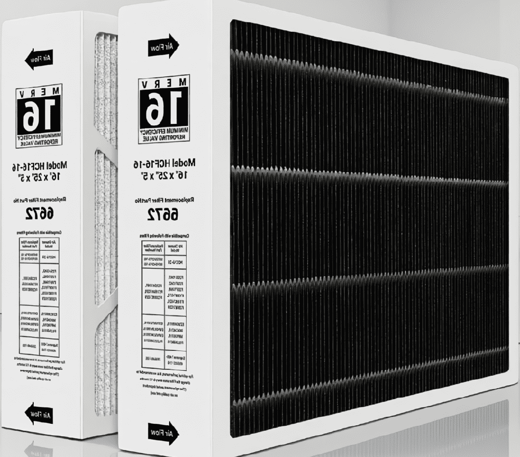 2 Pack 16x25x5 MERV 16 Furnace Filter, Carbon-Coated Replacement for ...