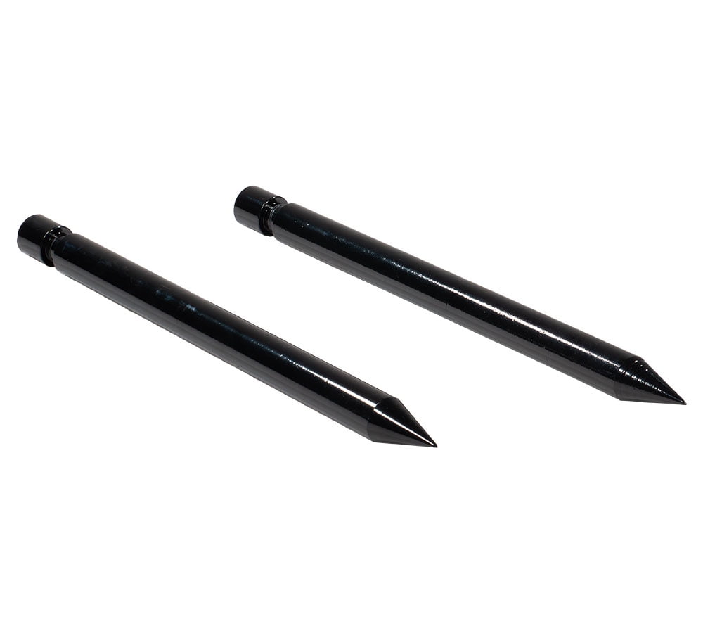 2 Pack 17" Hay Bale Spear Stabilizer Attachment - Black Powder Coated ...