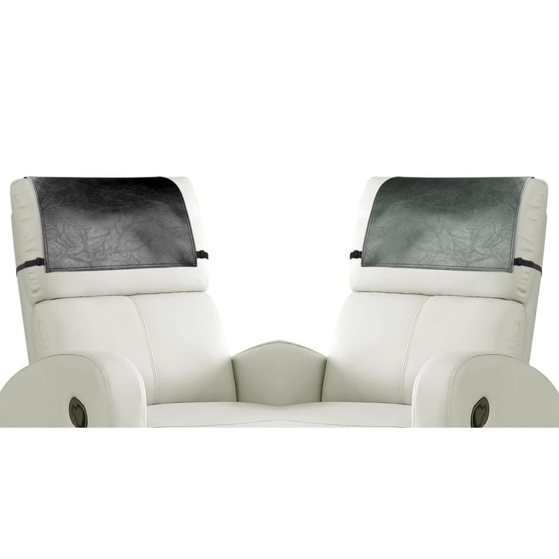2 Pack 17 x 27 In Headrest Cover for Recliner Chair, Faux Leather ...