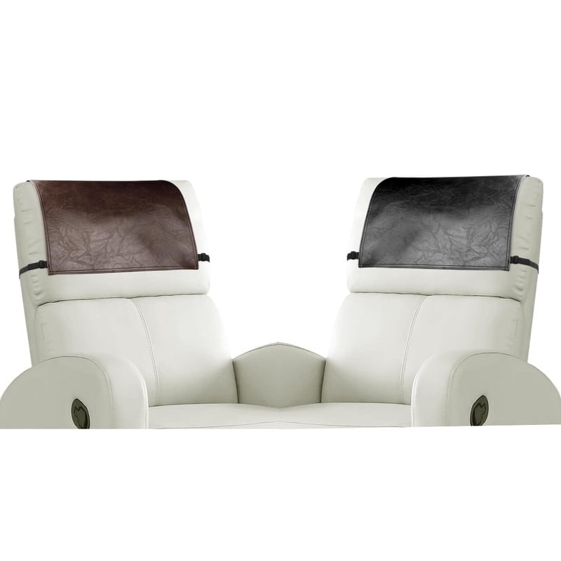 2 Pack 17 x 27 In Headrest Cover for Recliner Chair, Faux Leather ...