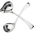 2-Pack 18/10 Stainless Steel Gravy Ladle, Sauce Ladle, with Pouring ...