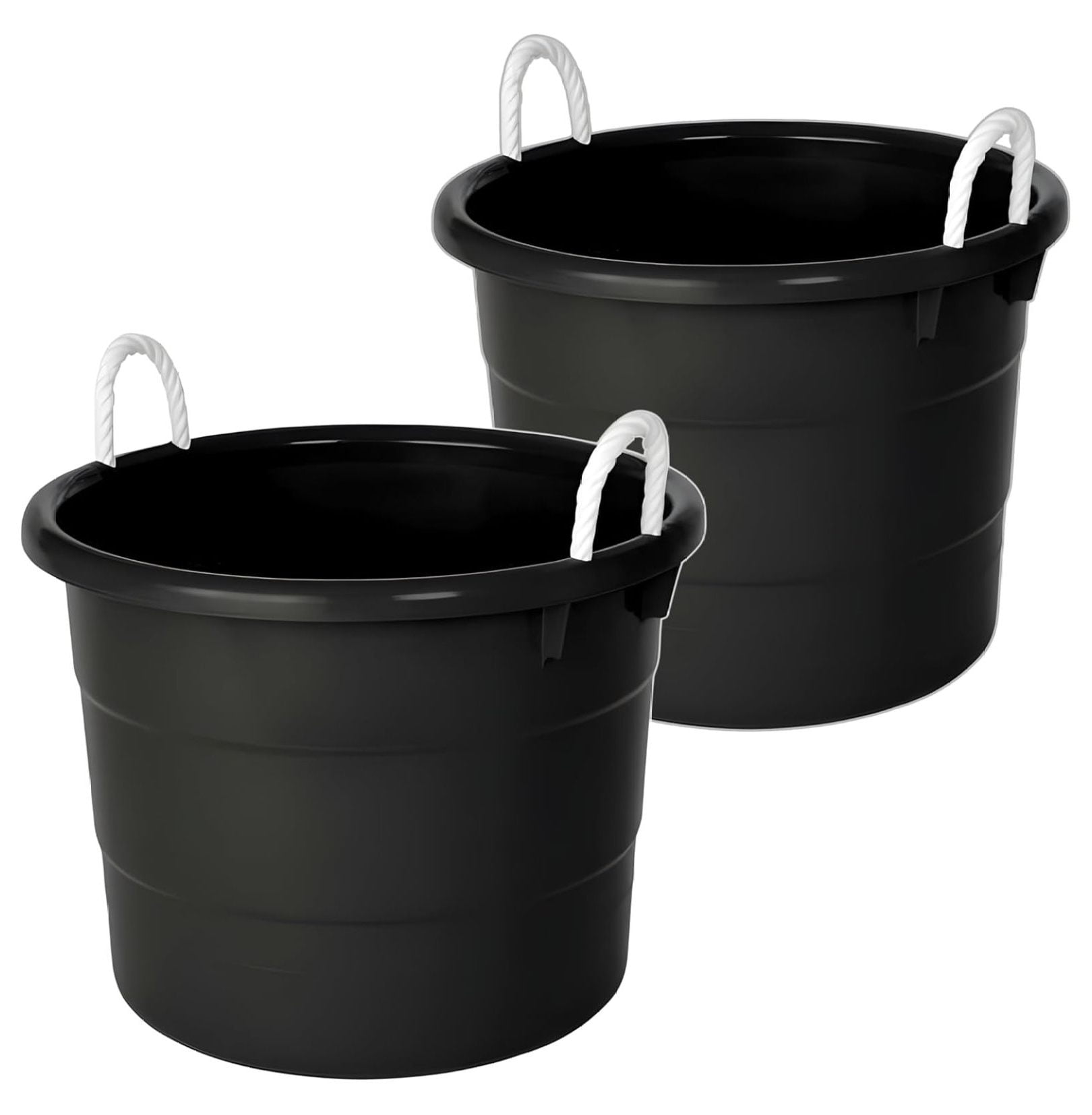 Round Plastic Tubs With Rope Handles