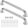 2 Pack 18 Inch Grab Bars for Bathtubs and Showers, Anti Slip Shower ...
