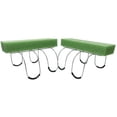 2 Pack 18 Inch Wire Rust resistant Galvanized Gravestone Double Saddle ...