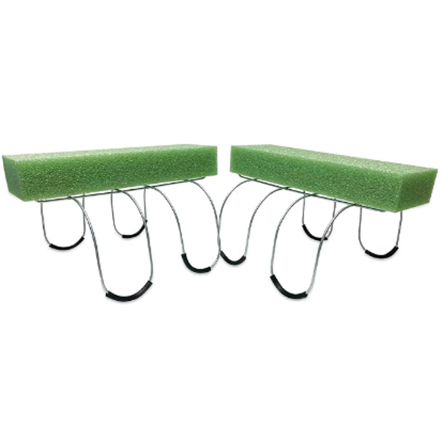 2 Pack 18 Inch Wire Rust resistant Galvanized Gravestone Double Saddle ...