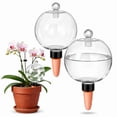 2 Pack 19oz Large Self Watering Globes for Plants - No-Leak Clear ...
