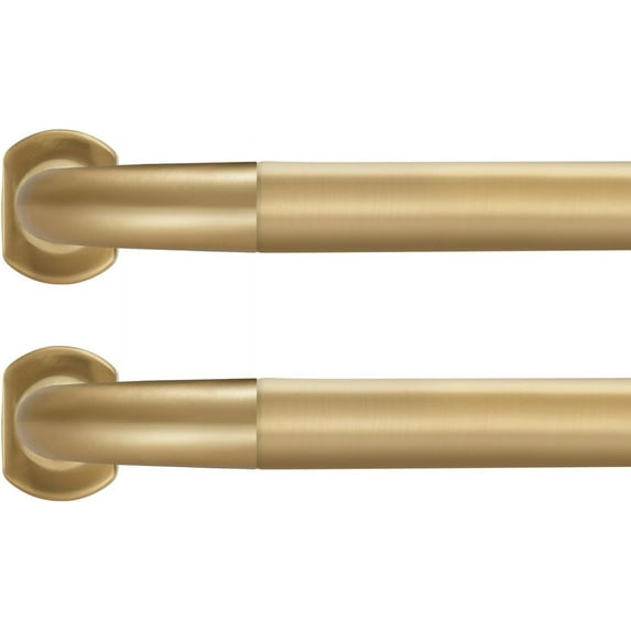 2 Pack 1Inch Diameter Wrap Around Curtain Rods, 28-48Inch Adjustable ...