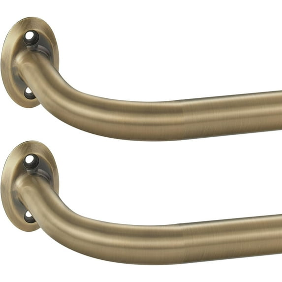 2 Pack 1Inch Diameter Wrap Around Curtain Rods for windows 28-150inch(2 ...