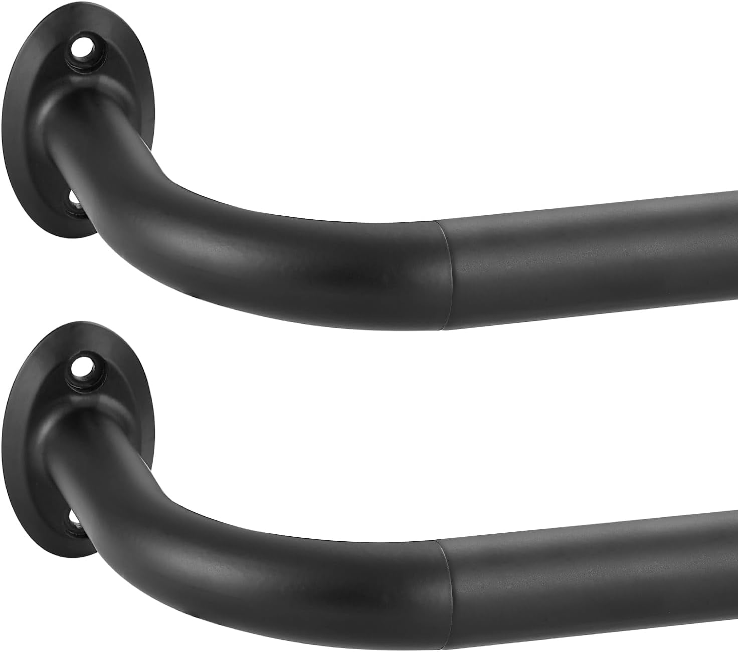 2 Pack 1Inch Diameter Wrap Around Curtain Rods for windows 28-56 inch(2 ...
