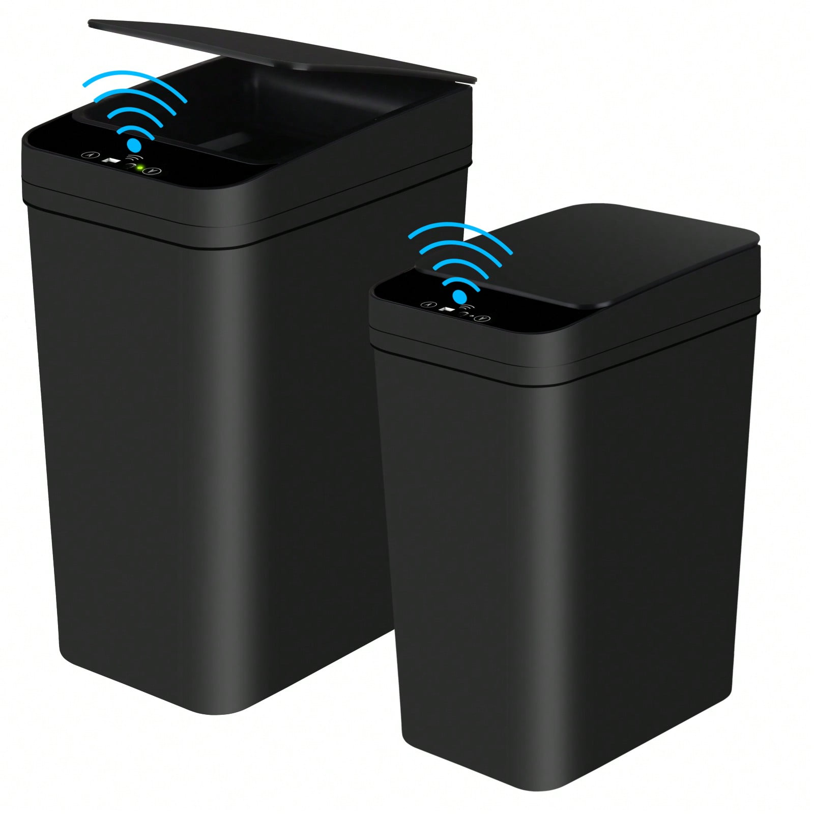 2 Pack 2.2 Gal & 4 Gal Bathroom Automatic Trash Can Touchless Motion ...