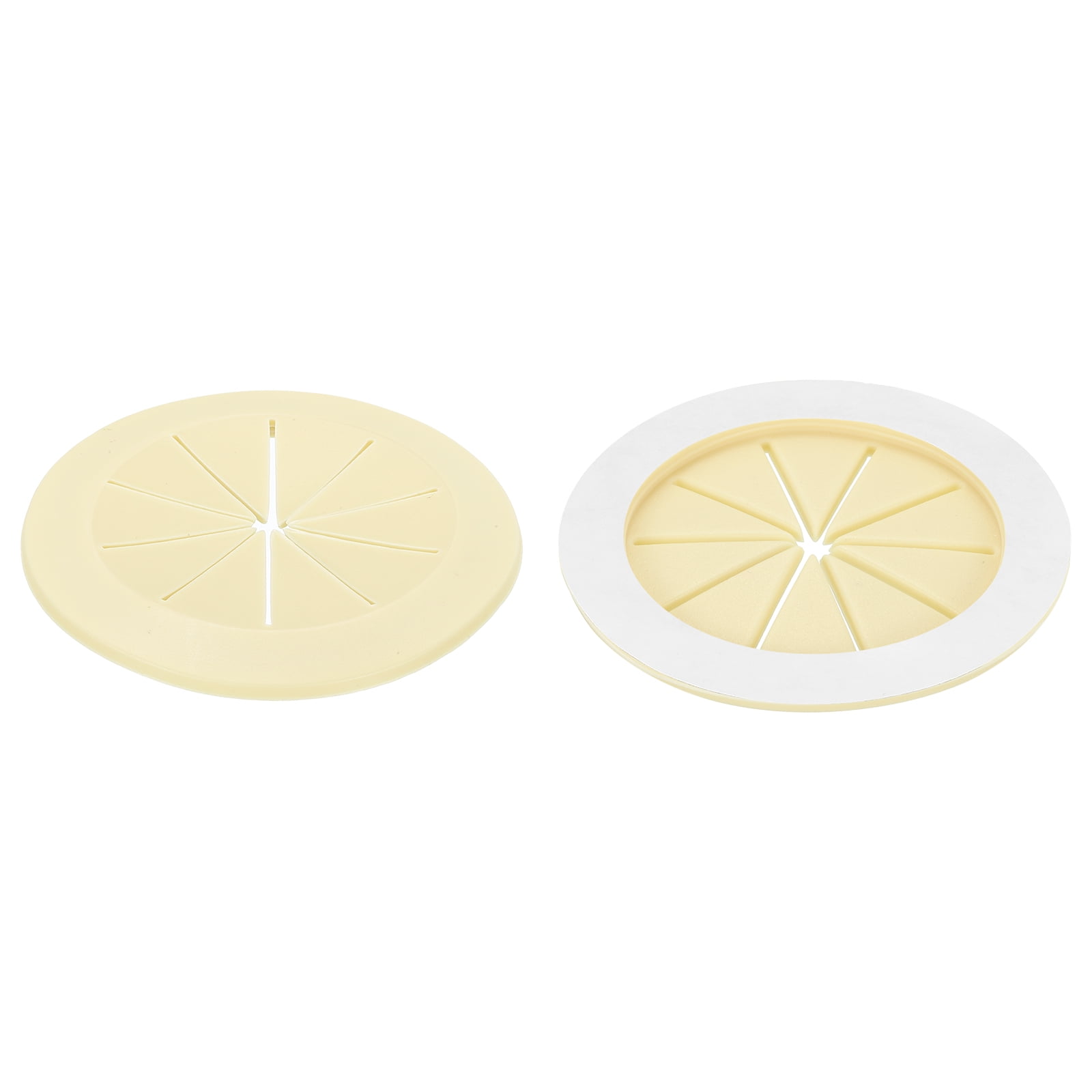 2 Pack 2.76 Inch Cable Grommets, Self-Adhesive Desk Hole Cover, Yellow ...