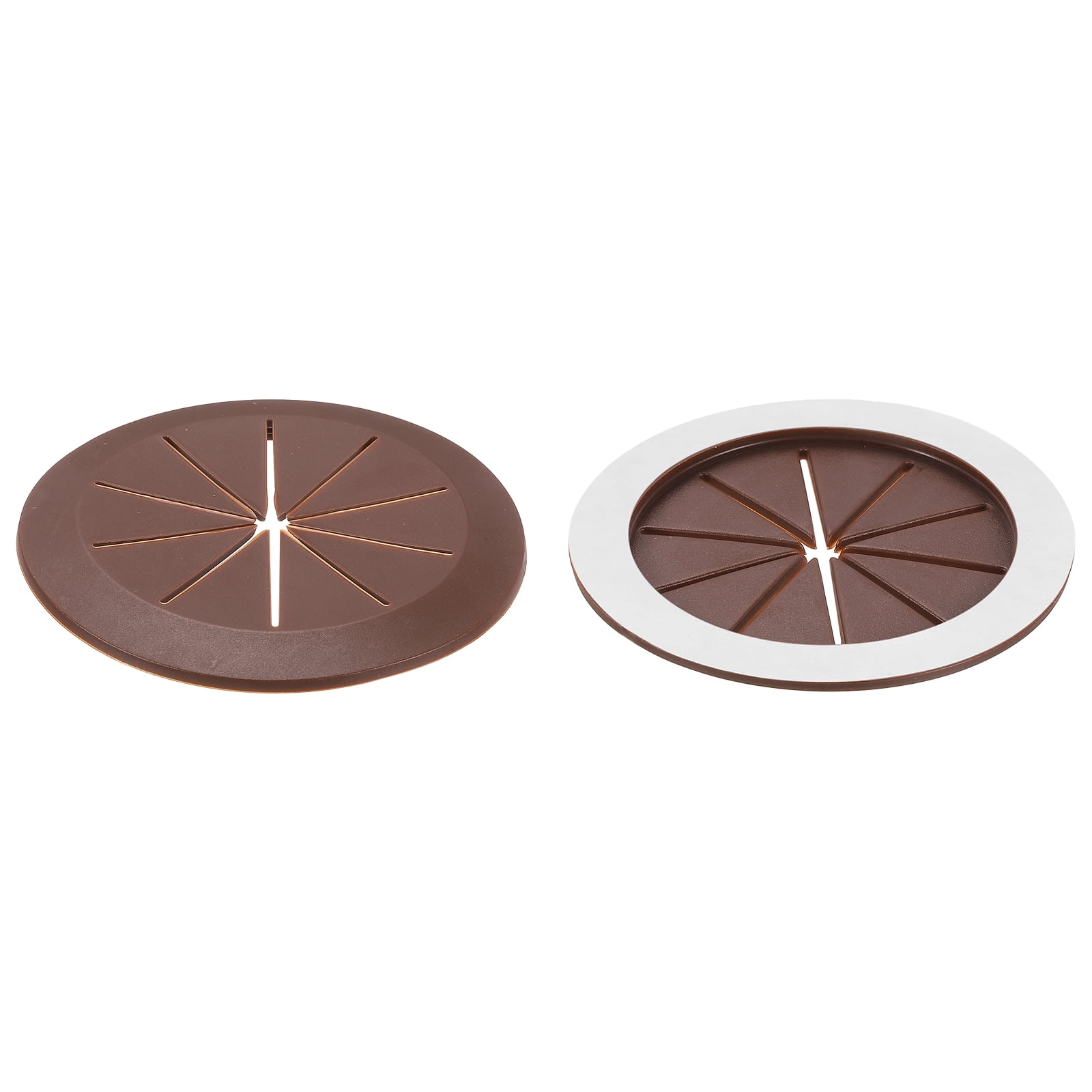 2 Pack 2.95 Inch Cable Grommets, Self-Adhesive Desk Hole Cover, Deep ...