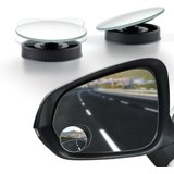 2 Pack 2 Inch Round HD Glass Adjustable Suction Cup Blind Spot Mirror ...