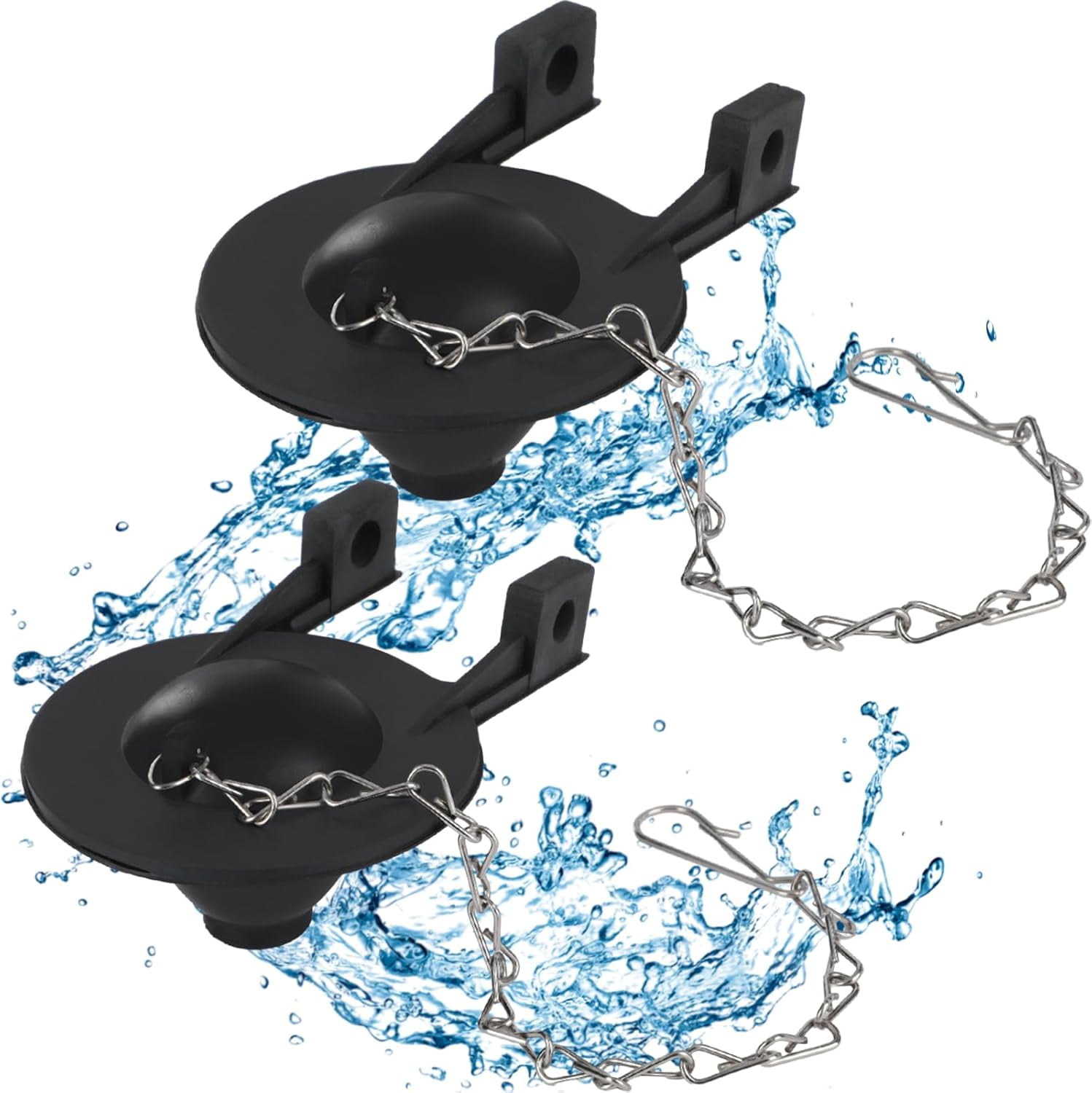 2 Pack 2-Inch Toilet Flapper Replacement Kit Universal Toilet Tank ...