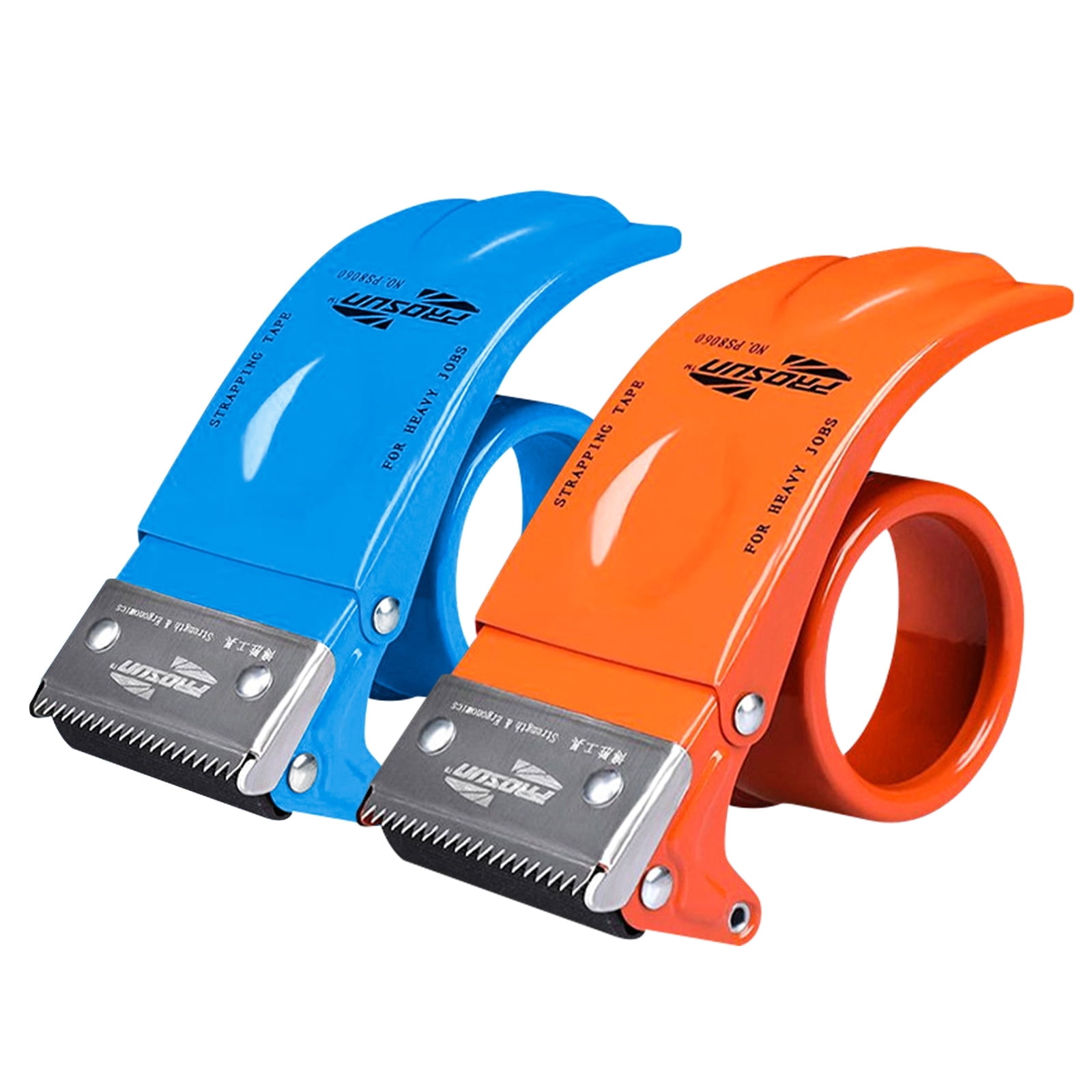 2 Pack 2 Inch Wide Shipping Packing Tape Dispenser, Heavy Duty Metal ...