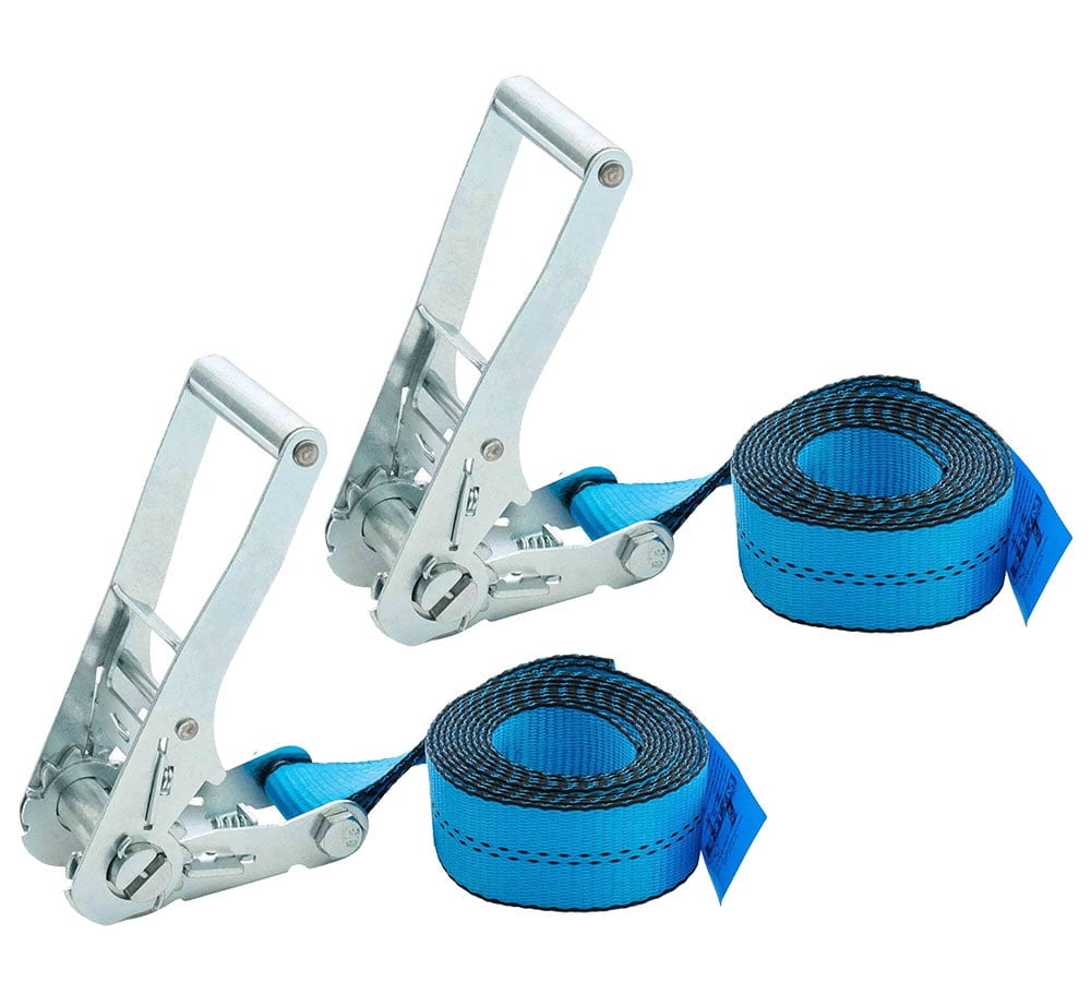 (2 Pack) 2 Inch x 10 Ft Endless Ratchet Straps - Heavy Duty Blue ...