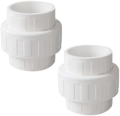 2 Pack 2" PVC Union Coupling Pipe Fitting (Socket x Socket), 2 inch PVC ...