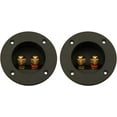 Round Subwoofer Box 2-Pack Round Spring Loaded Speaker Terminal Cups ...
