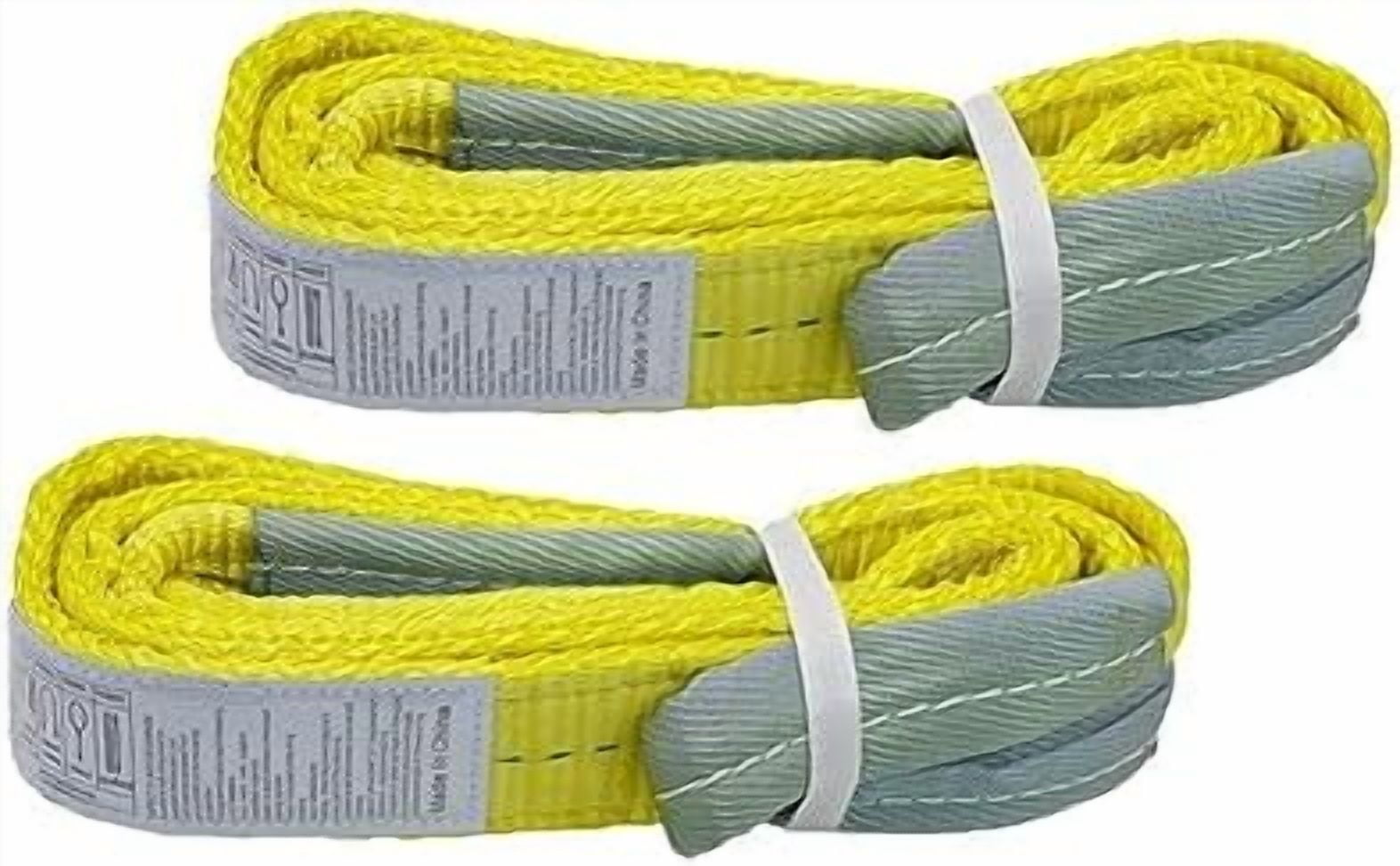 2 Pack 2”x 9FT Lift Sling Straps, 2 Ply Polyester Rigging Straps ...