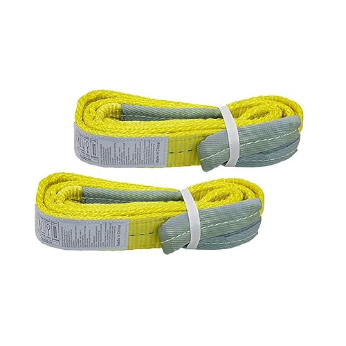 2 Pack 2”x 9FT Lift Sling Straps, 2 Ply Polyester Rigging Straps ...