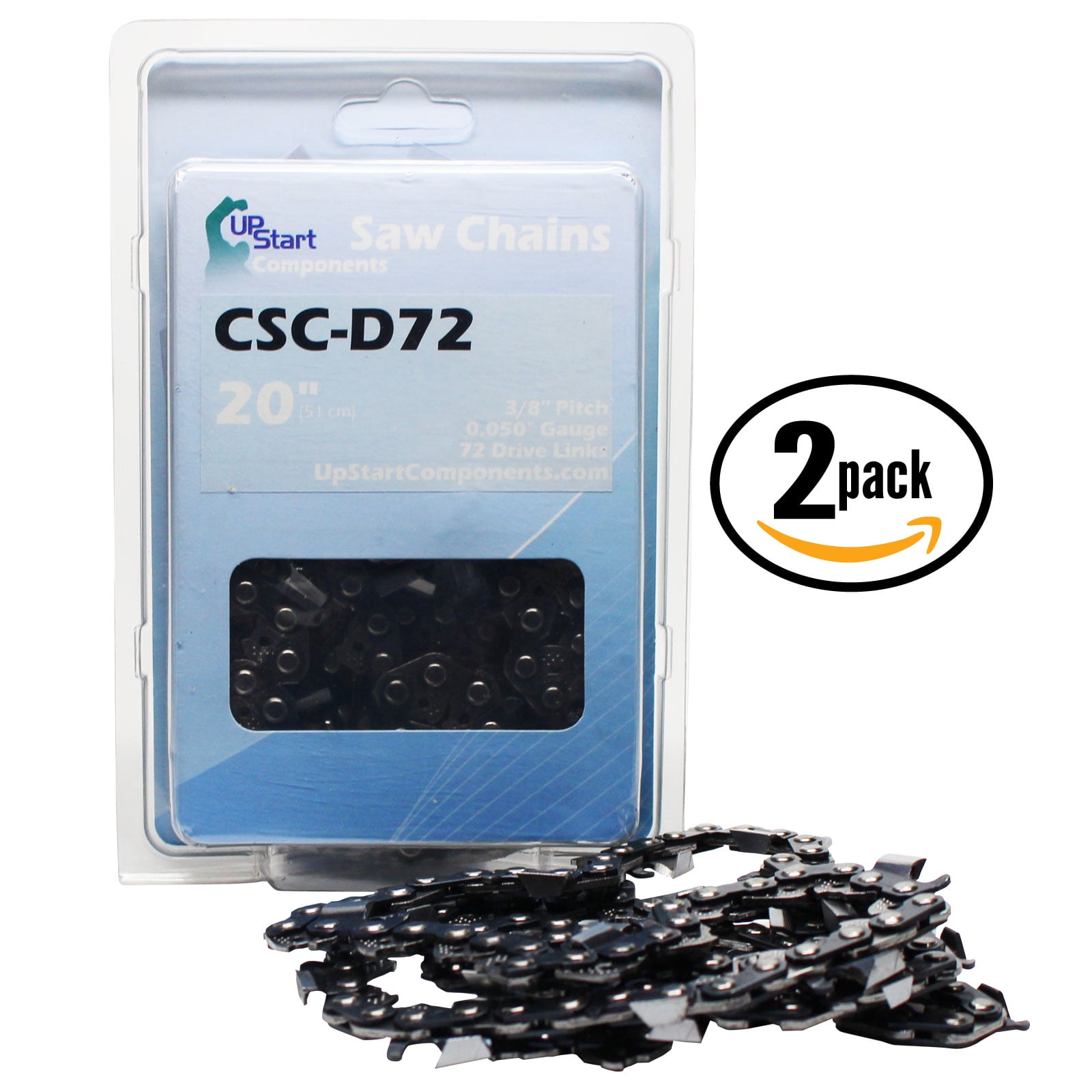 2-Pack 20" Full Chisel Saw Chain for Makita DCS520 Chainsaws - (20 inch ...