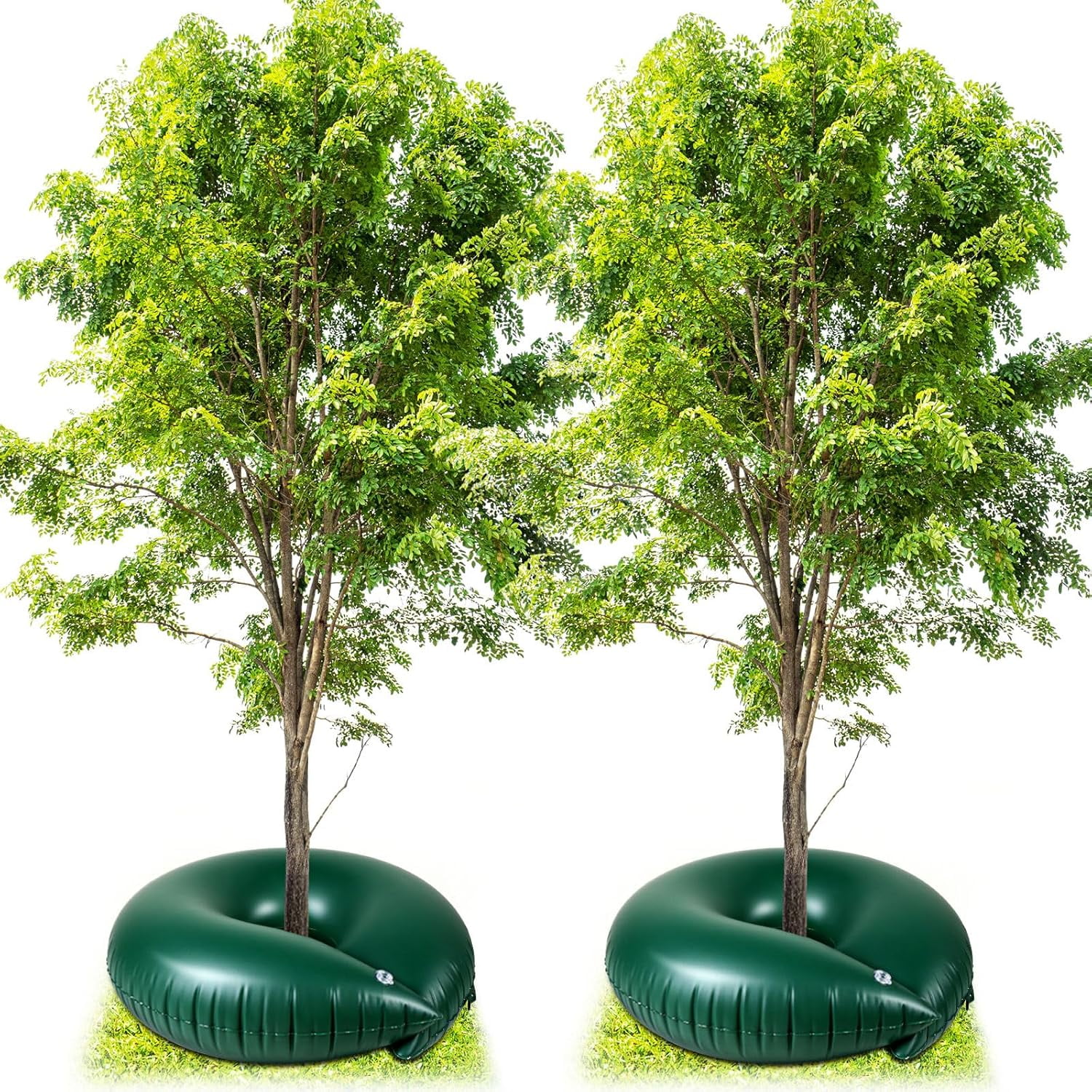 2 Pack 20 Gallon Tree Watering Ring Drip Irrigation Kit Automatic Drip ...