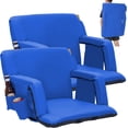 2 Pack 20 Inch Stadium Seats - Wide Bleacher Chairs with Adjustable ...
