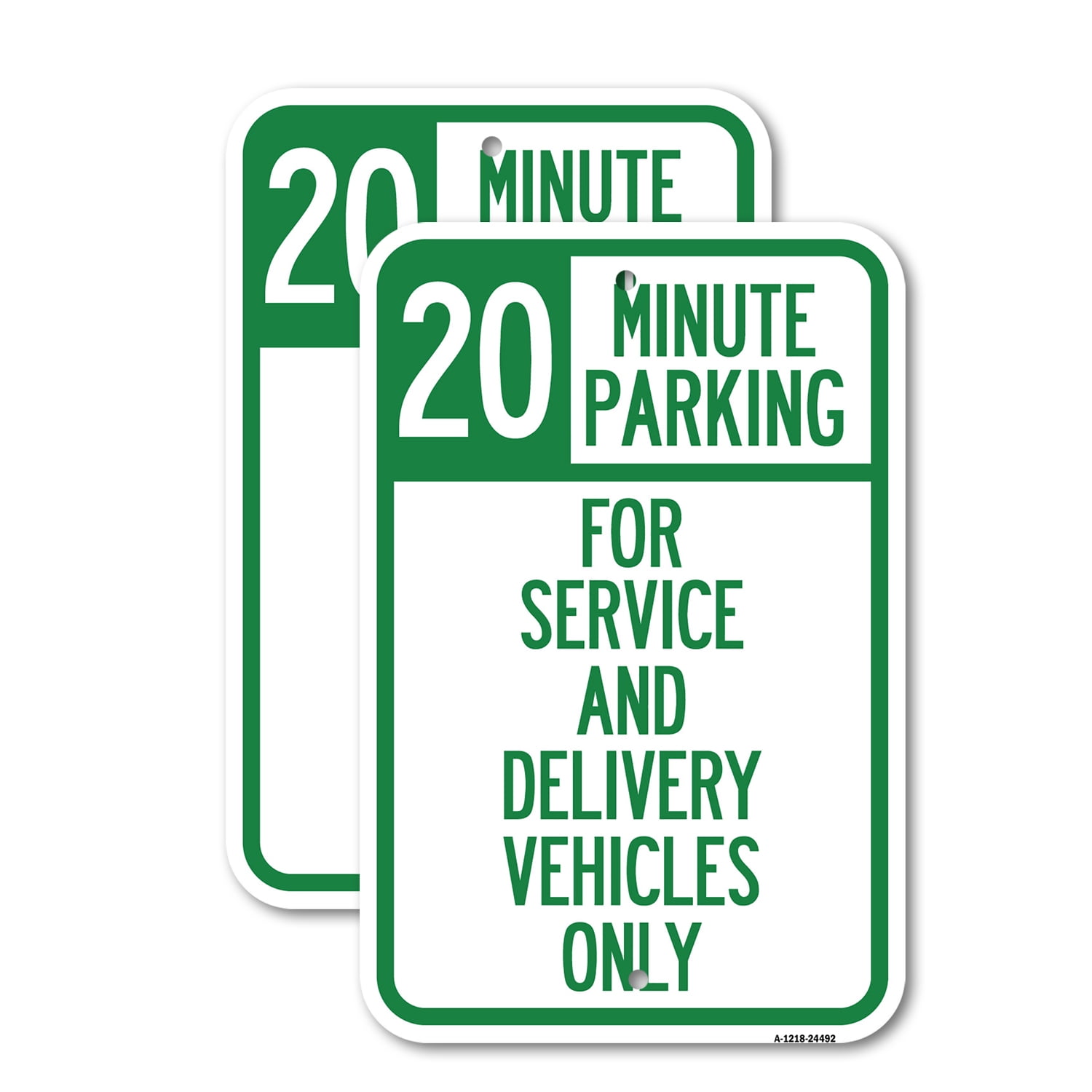 (2 Pack) 20 Minutes Parking for Service and Delivery Vehicles Only | 18 ...