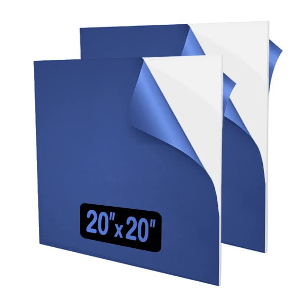 (2 Pack) 20" x 20" White Acrylic Sheets, 1/8" Thick (3mm) Plexiglass ...