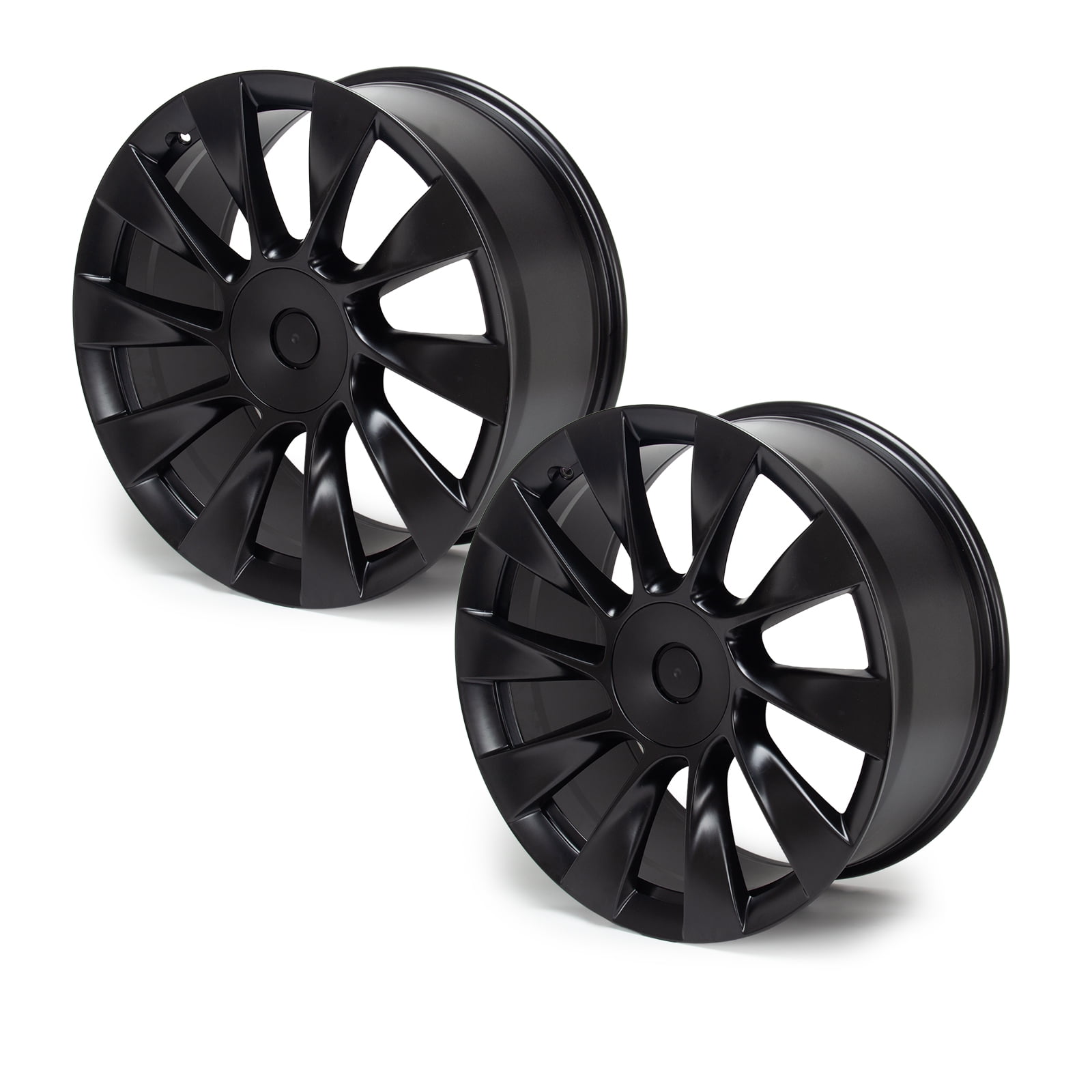 2-Pack 20'' x 9.5'' Black Replacement Wheel Rim Aluminium for Model Y ...