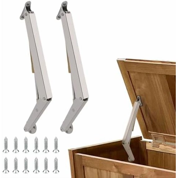 2 Pack | 200N Gas Strut Spring Hinges for Heavy Lids to Keep Stay, Slow ...