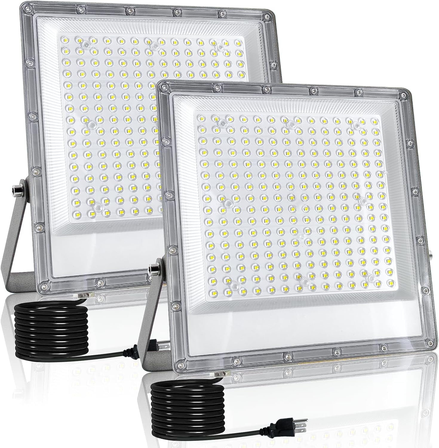 INDMIRD 2 Pack 200W LED Flood Light Outdoor, Exterior Flood Lights ...
