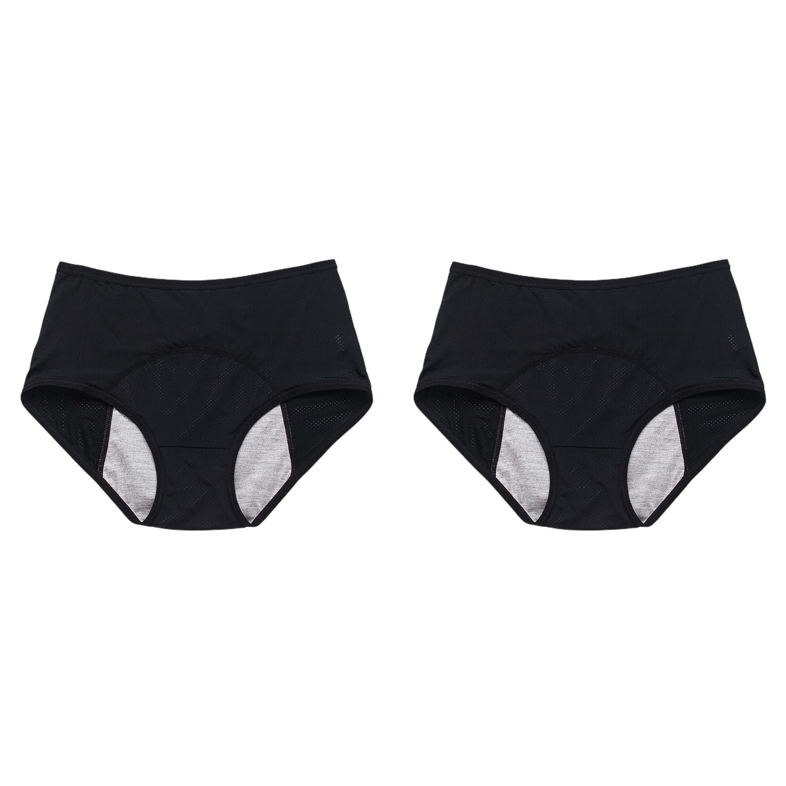 (2-Pack) 2025 40 To 150Kg Plus Cotton Briefs for Women Size L To 8Xl Pants Leak Proof Before and ...