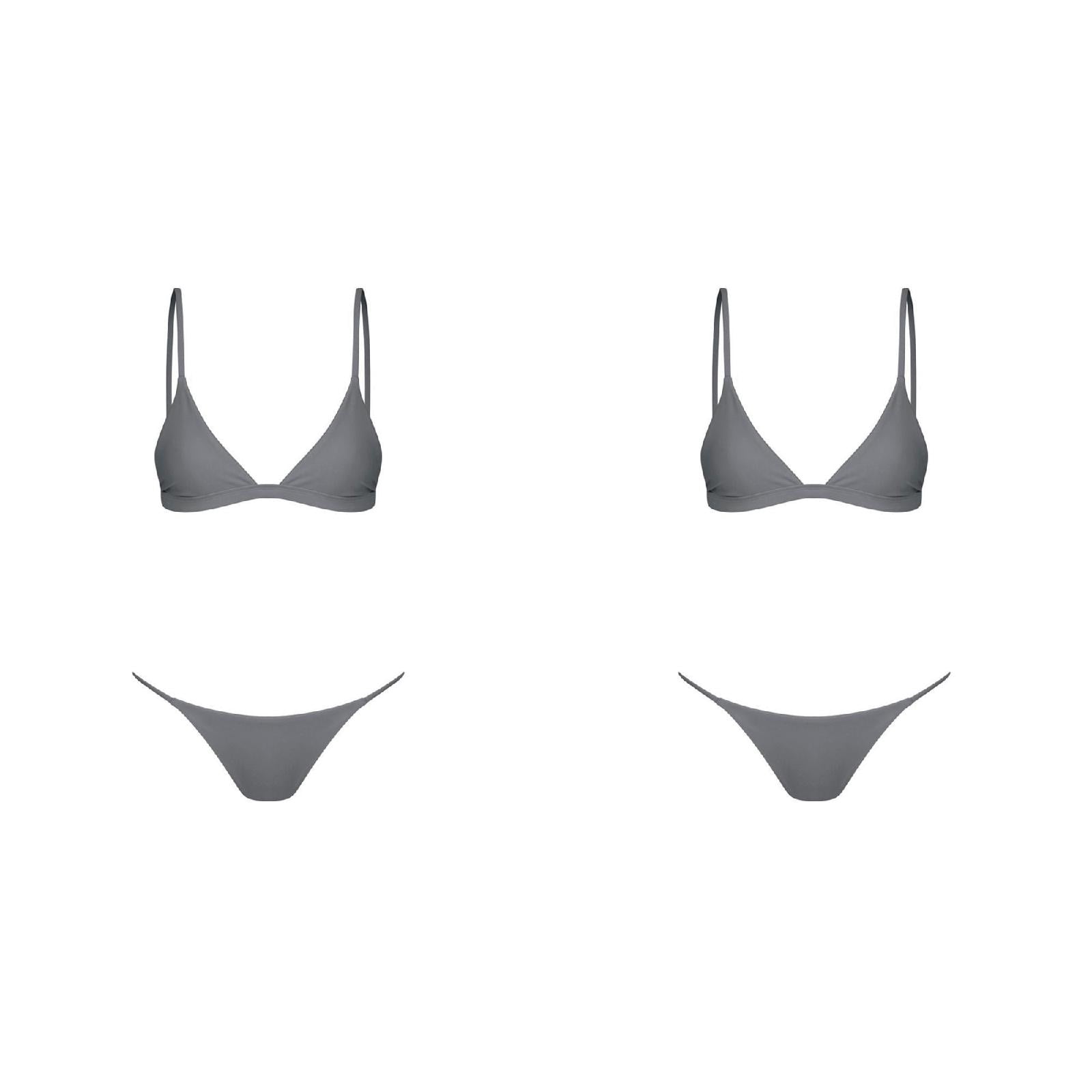 (2-Pack) 2025 Brazilian Bikini Set Bandage Womens Swim Shorts Small ...