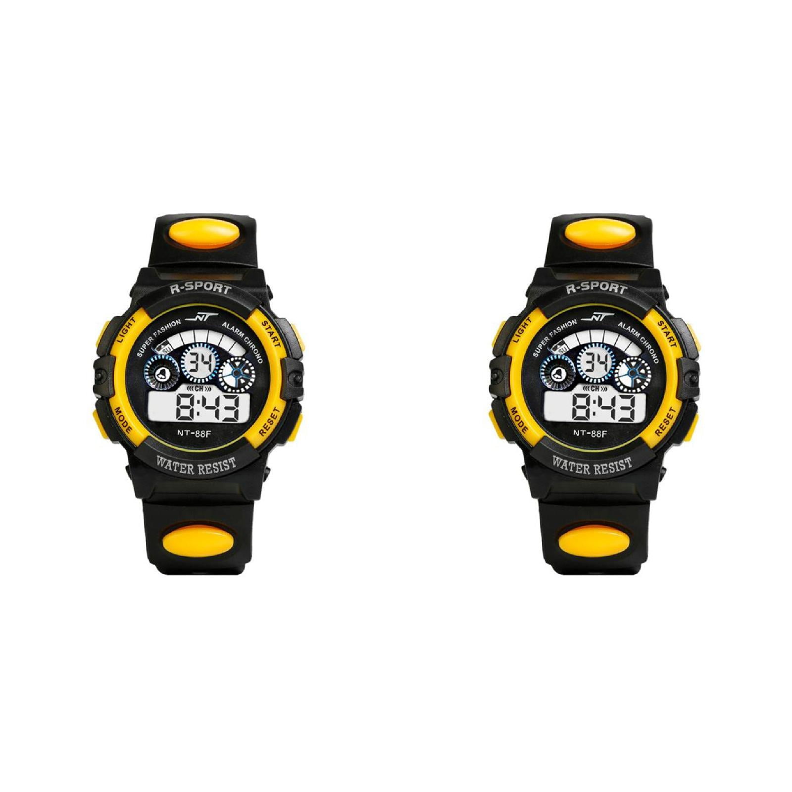 (2-Pack) 2025 Date Quartz Watch Smart Watch Digital Display Digital ...