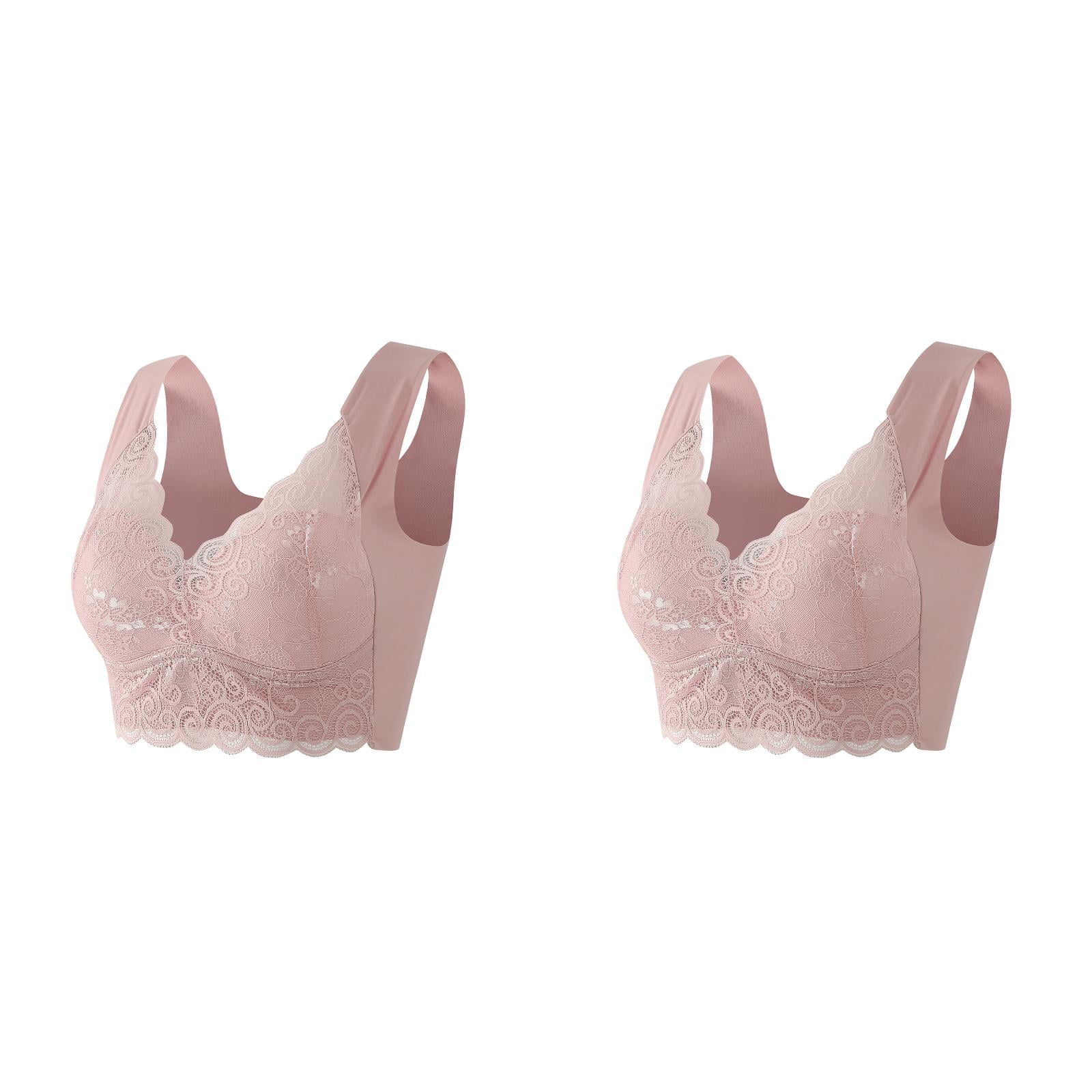 (2-Pack) 2025 Lace Bra Plus Size Bras Sports Bra Women Underwear ...