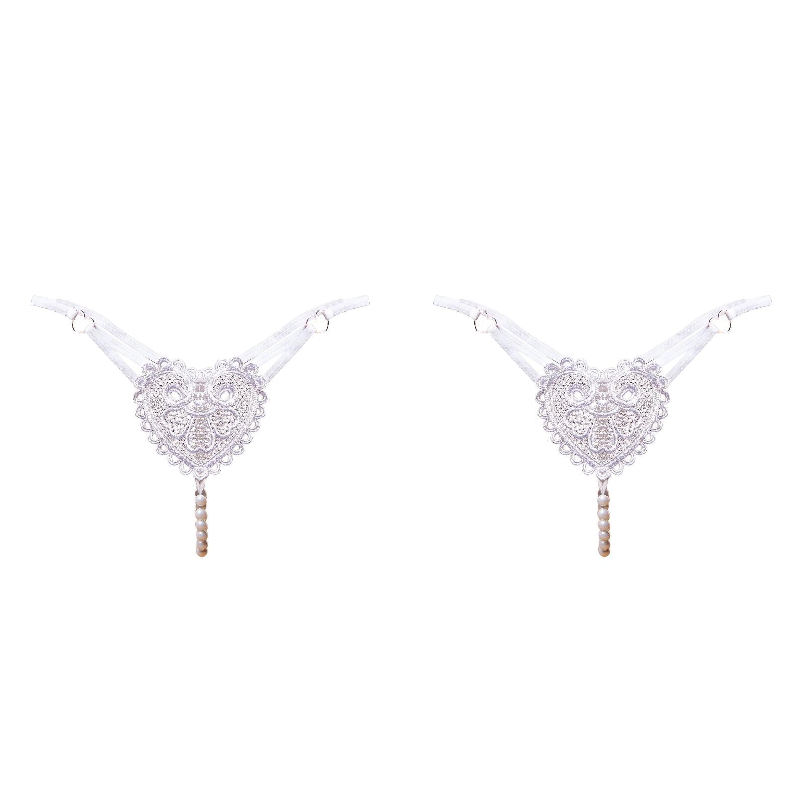 (2-Pack) 2025 Lace Thong Pants Valentines Day Briefsy Underwear Ladies ...