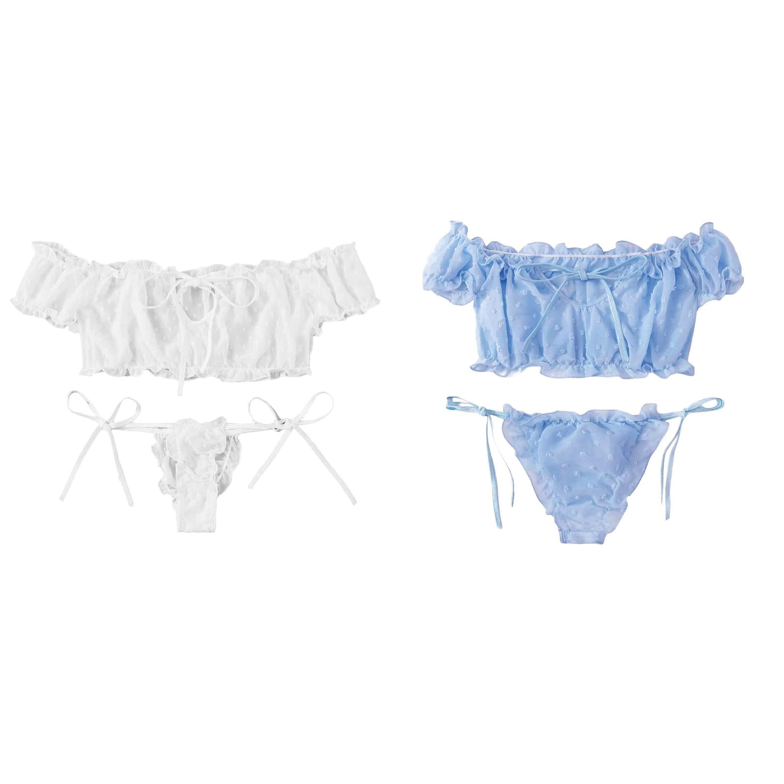 (2-Pack) 2025 New Cute Women Embroidery Lace Wedding Garter Set Bowknot ...