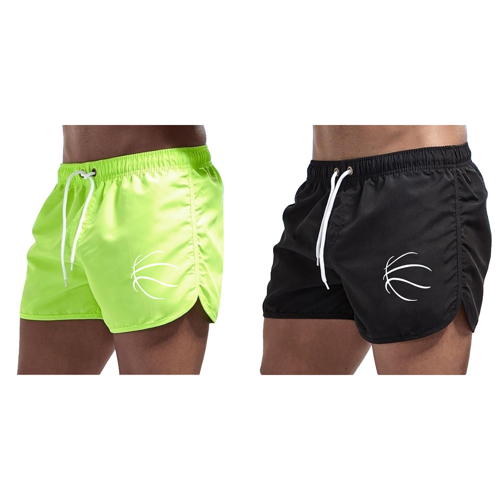 (2-Pack) 2025 New Men's Spring and Summer Mens Bathing Suits without ...