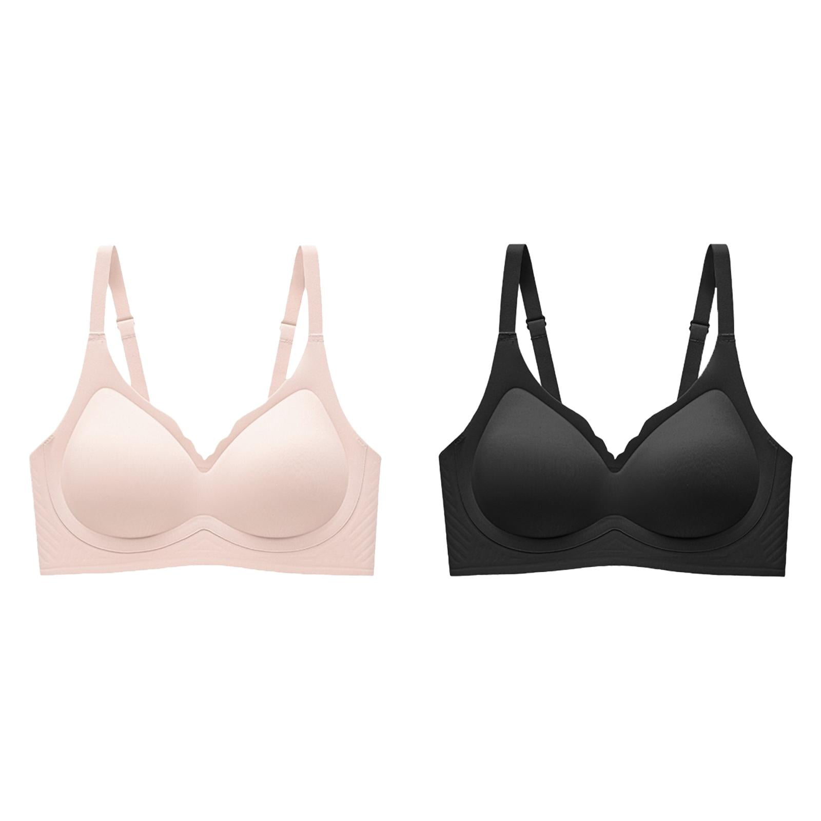 (2-Pack) 2025 New Seamless Bra with Womens Bras No Underwire Push Up ...