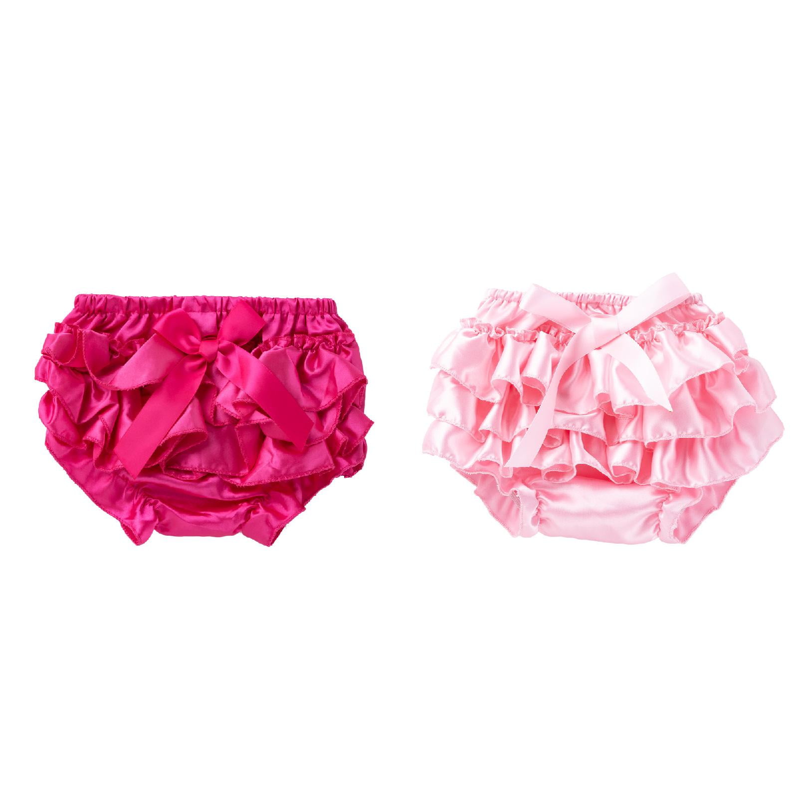 (2-Pack) 2025 New Toddler infant 3 Month Bowknot Ruffle Bloomer Nappy ...