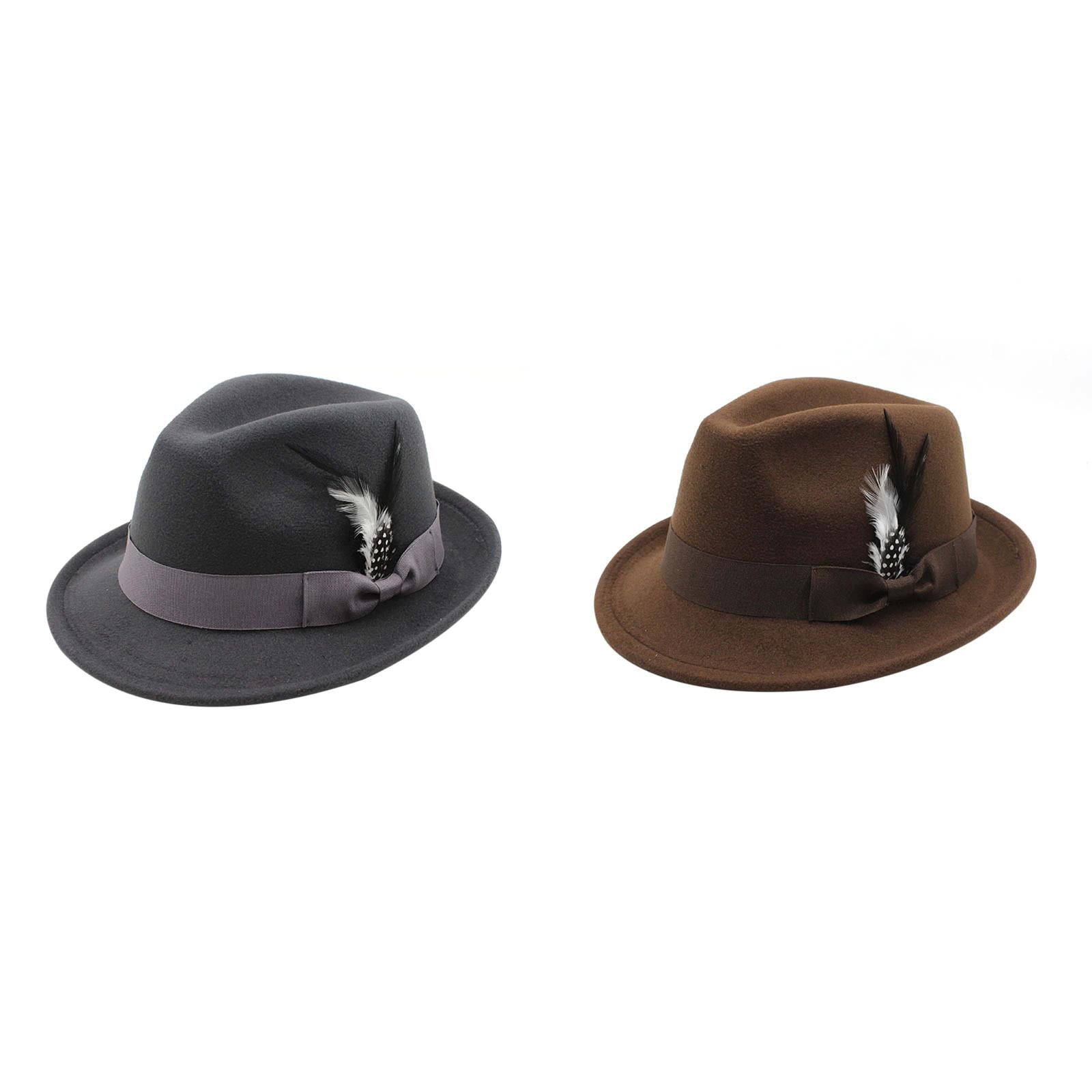 (2-Pack) 2025 New Vintage German Hat Summer Hats Traditional Fedora ...