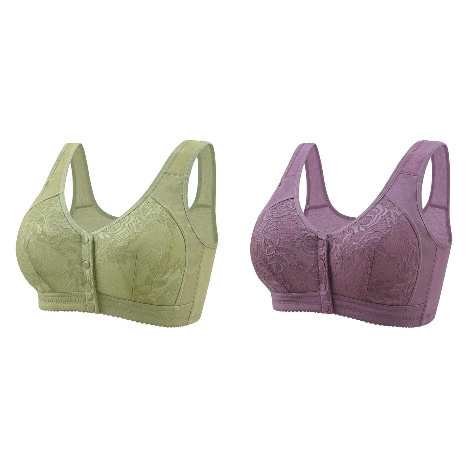 (2-Pack) 2025 New Women Casual Breathable Top Strapless Front Buckle ...